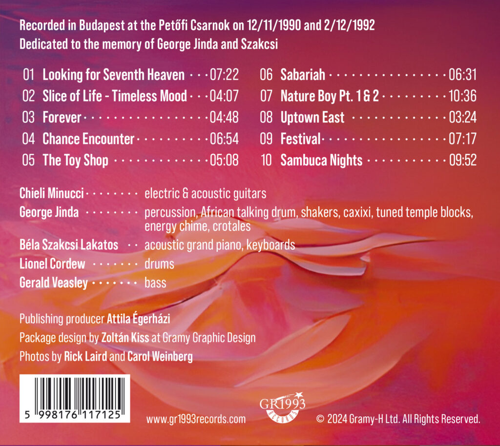 Special EFX Return to Budapest with Love CD – GR1993 Records